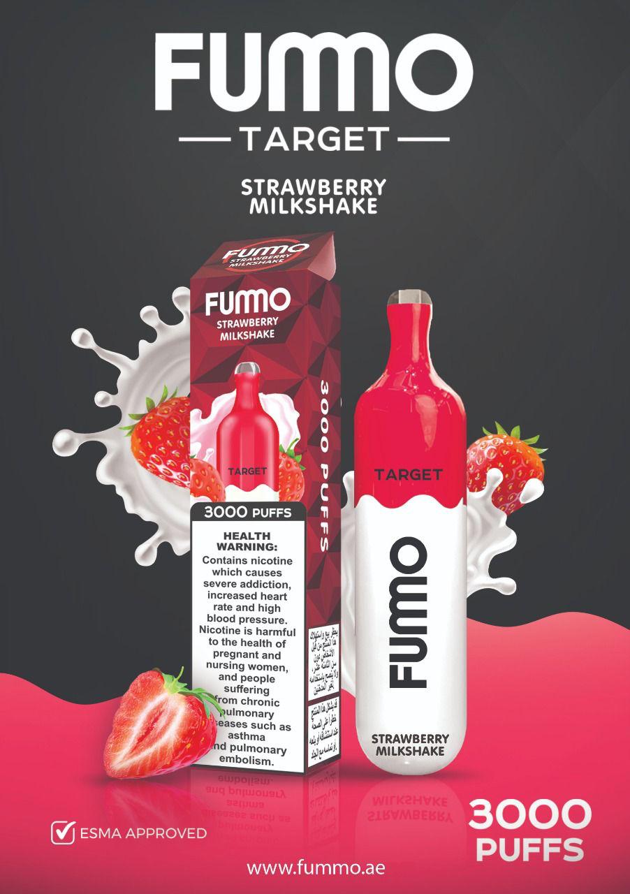 FUMMO TARGET 3000 PUFFS DISPOSABLE VAPE 2% - Best vape shop in UAE